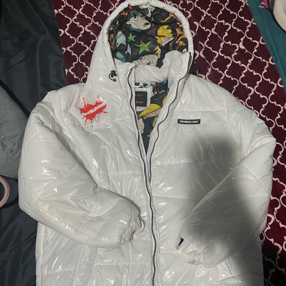 Members Only | Jackets & Coats | White Nickelodeon Members Only Puffer ...
